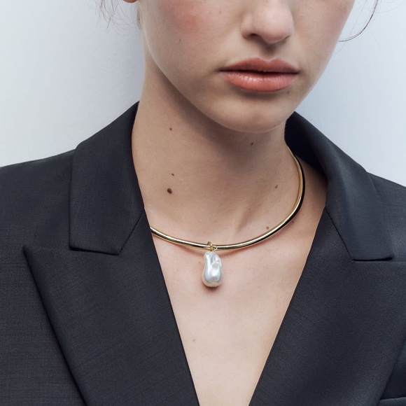 Zara Jewelry Zara Pearl Gold Choker Poshmark